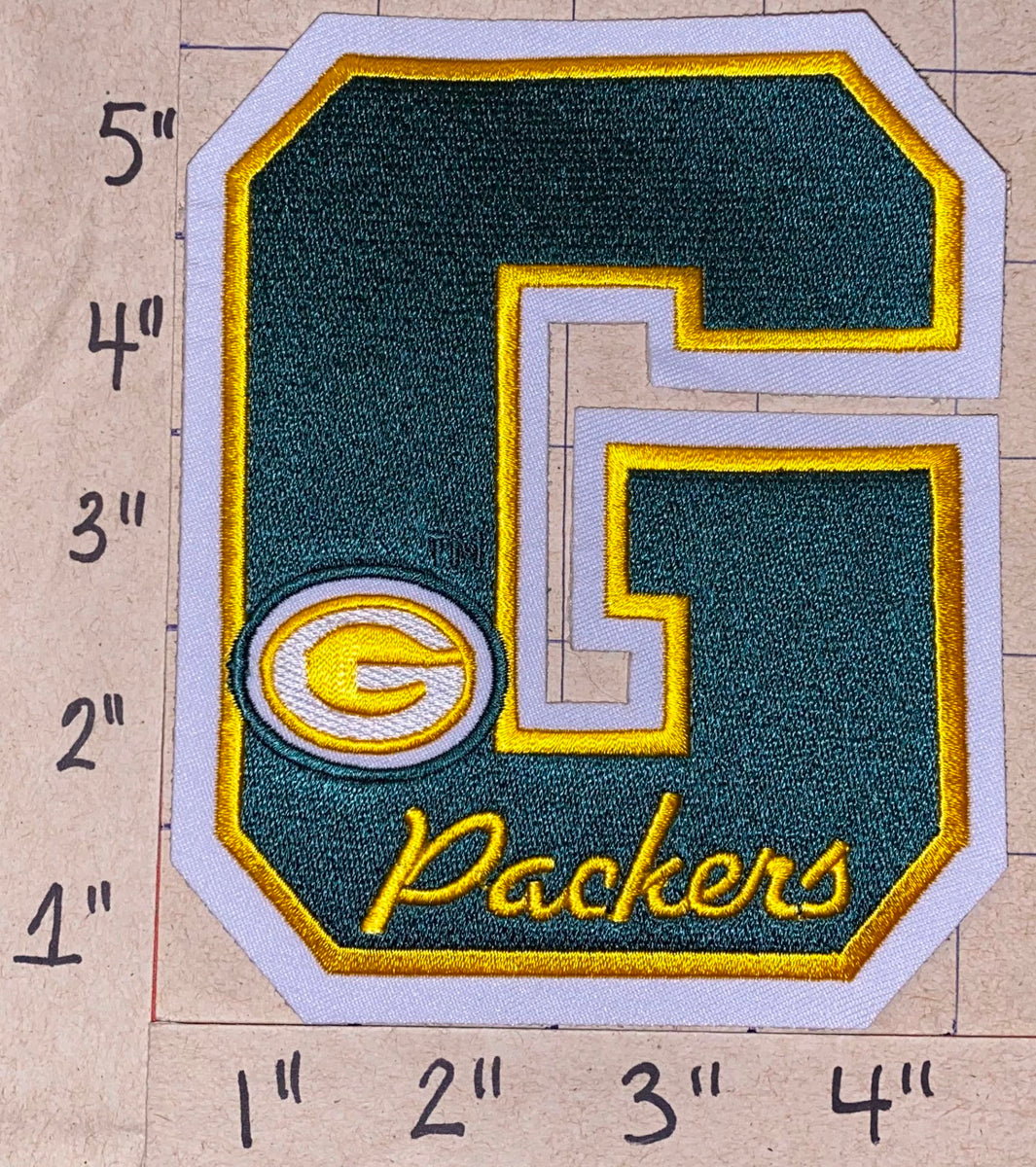 GREEN BAY PACKERS LETTER NFL FOOTBALL EMBLEM CREST PATCH – UNITED PATCHES