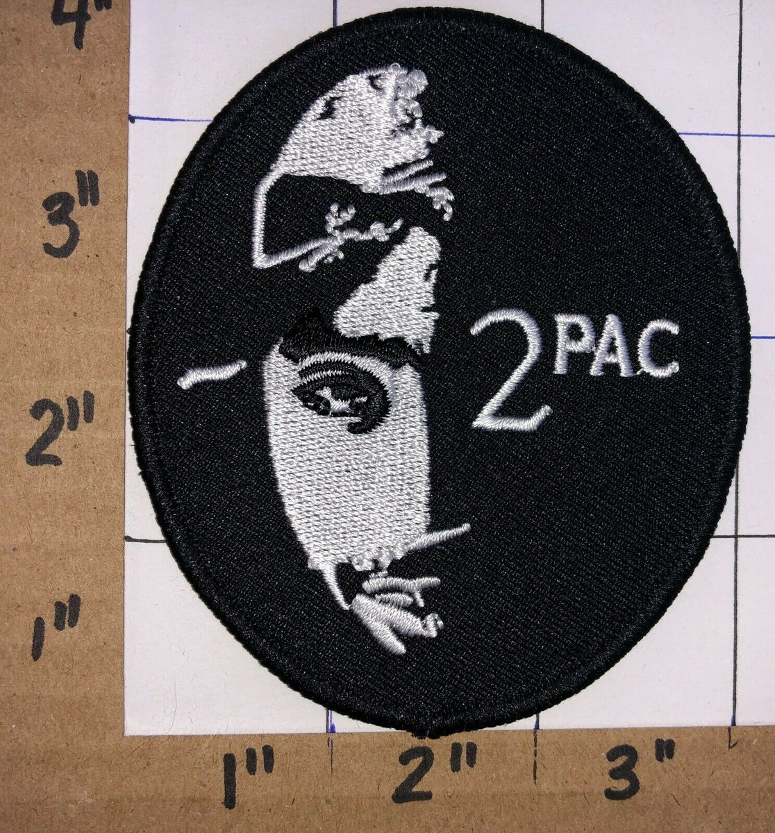 TUPAC SHAKUR 2PAC RAP HIP HOP AMERICAN RAPPER MUSIC CREST EMBLEM PATCH ...