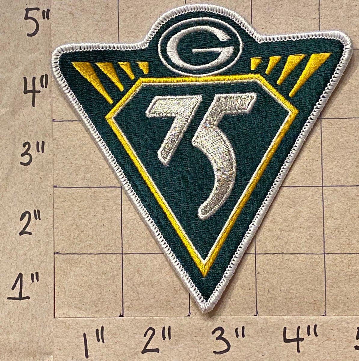 GREEN BAY PACKERS 75TH ANNIVERSARY NFL FOOTBALL PATCH – UNITED PATCHES