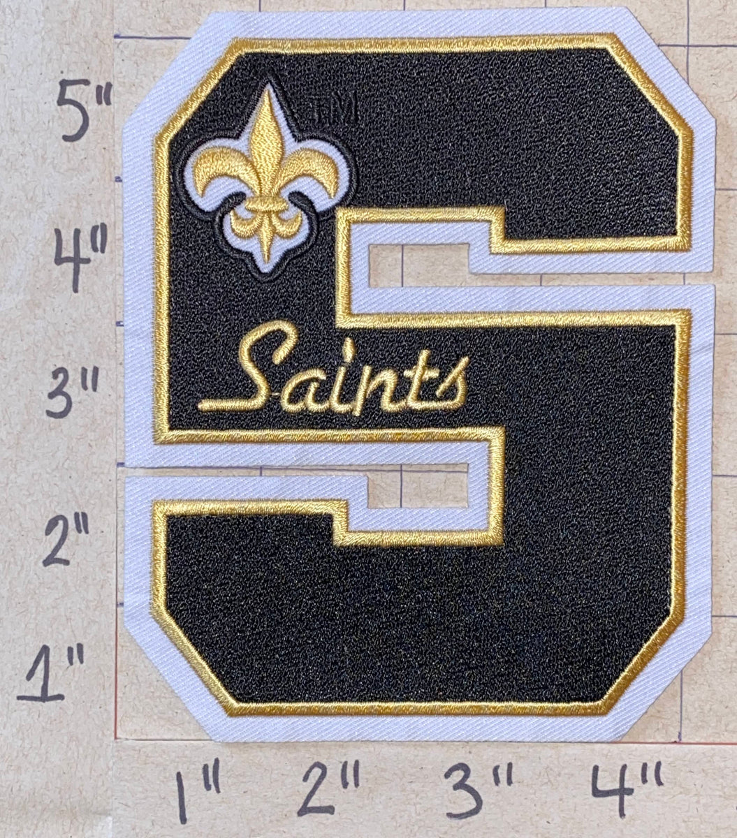 NEW ORLEANS SAINTS 5" LETTER NFL FOOTBALL PATCH – UNITED PATCHES