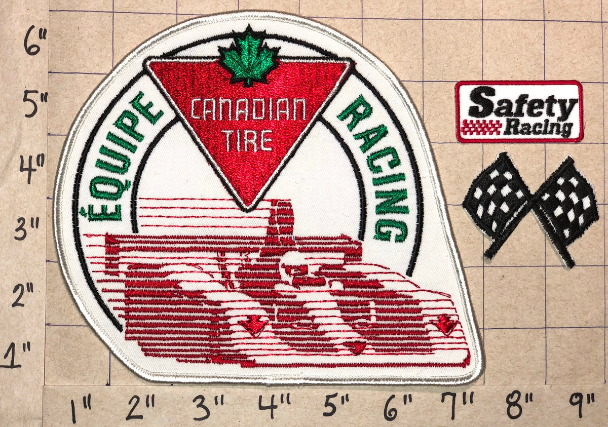 3 TEAM CANADIAN TIRE RACING FORMULA 1 F1 GRAND PRIX FLAGS EMBLEM PATCH ...