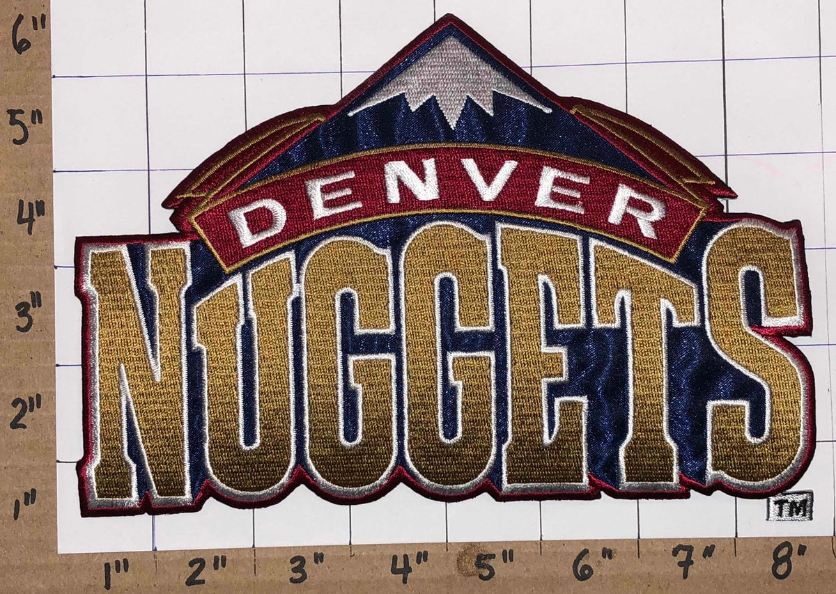 1 VINTAGE DENVER NUGGETS NBA BASKETBALL 8" CREST EMBLEM PATCH – UNITED ...