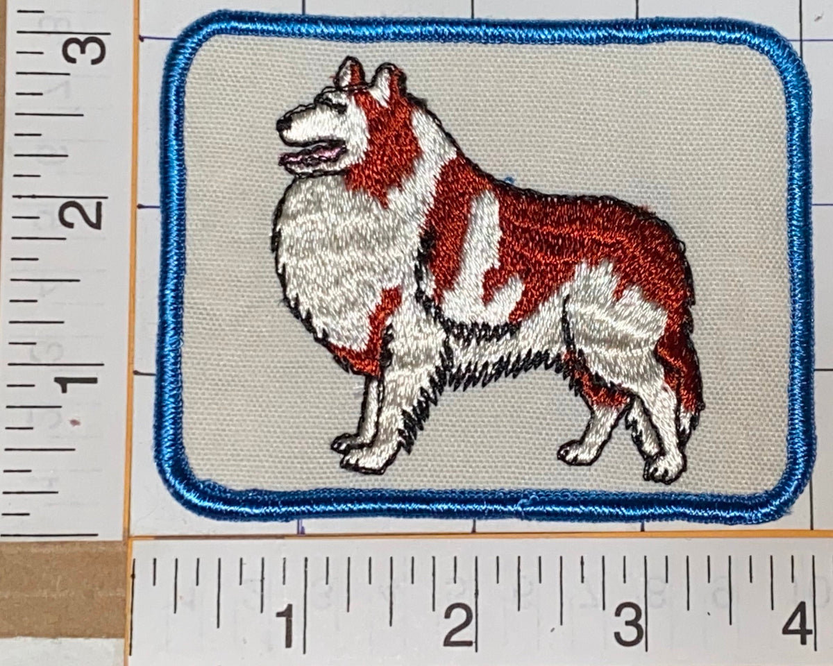 1 RARE VINTAGE 1970'S DOG COLLIE EMBLEM CREST PATCH – UNITED PATCHES