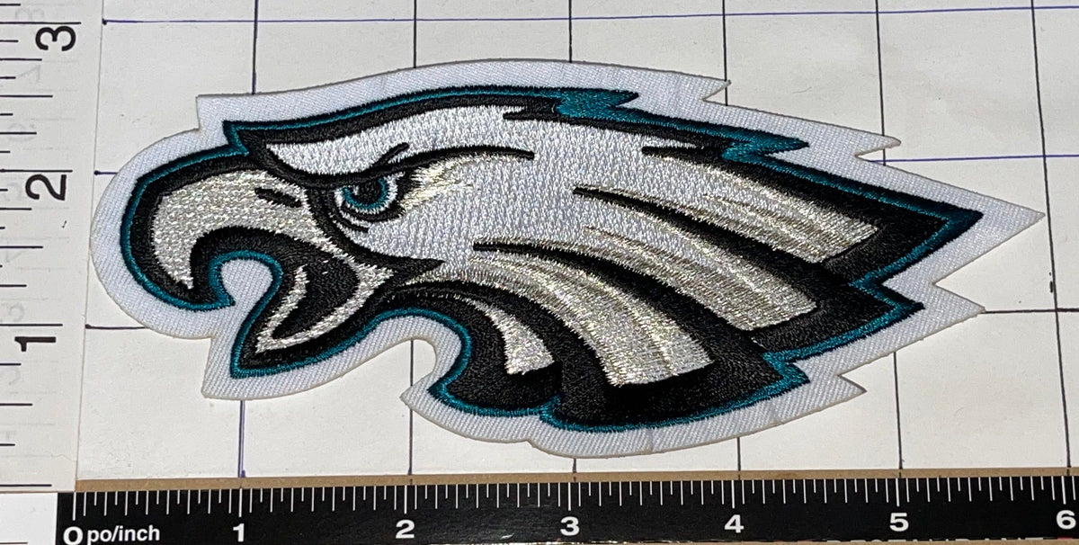 PHILADELPHIA EAGLES 5 INCH FOOTBALL NFL FOOTBALL WHITE EMBLEM PATCH ...