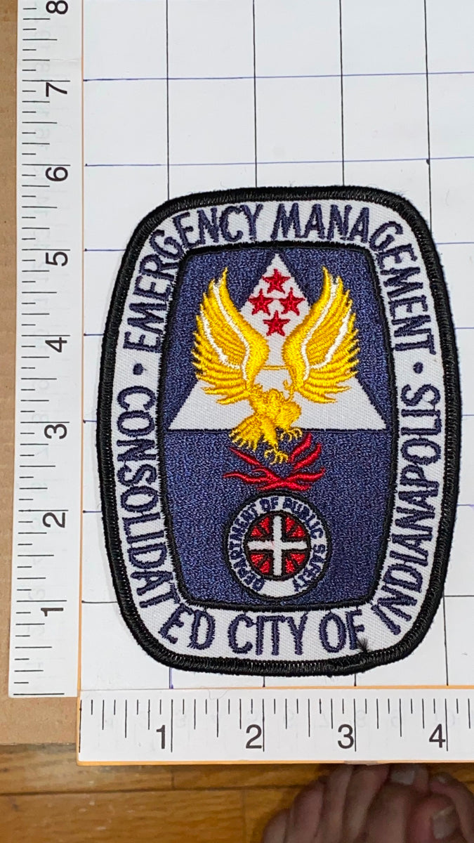 CONSOLIDATED CITY OF INDIANAPOLIS EMERGENCY MANAGEMENT CREST PATCH ...