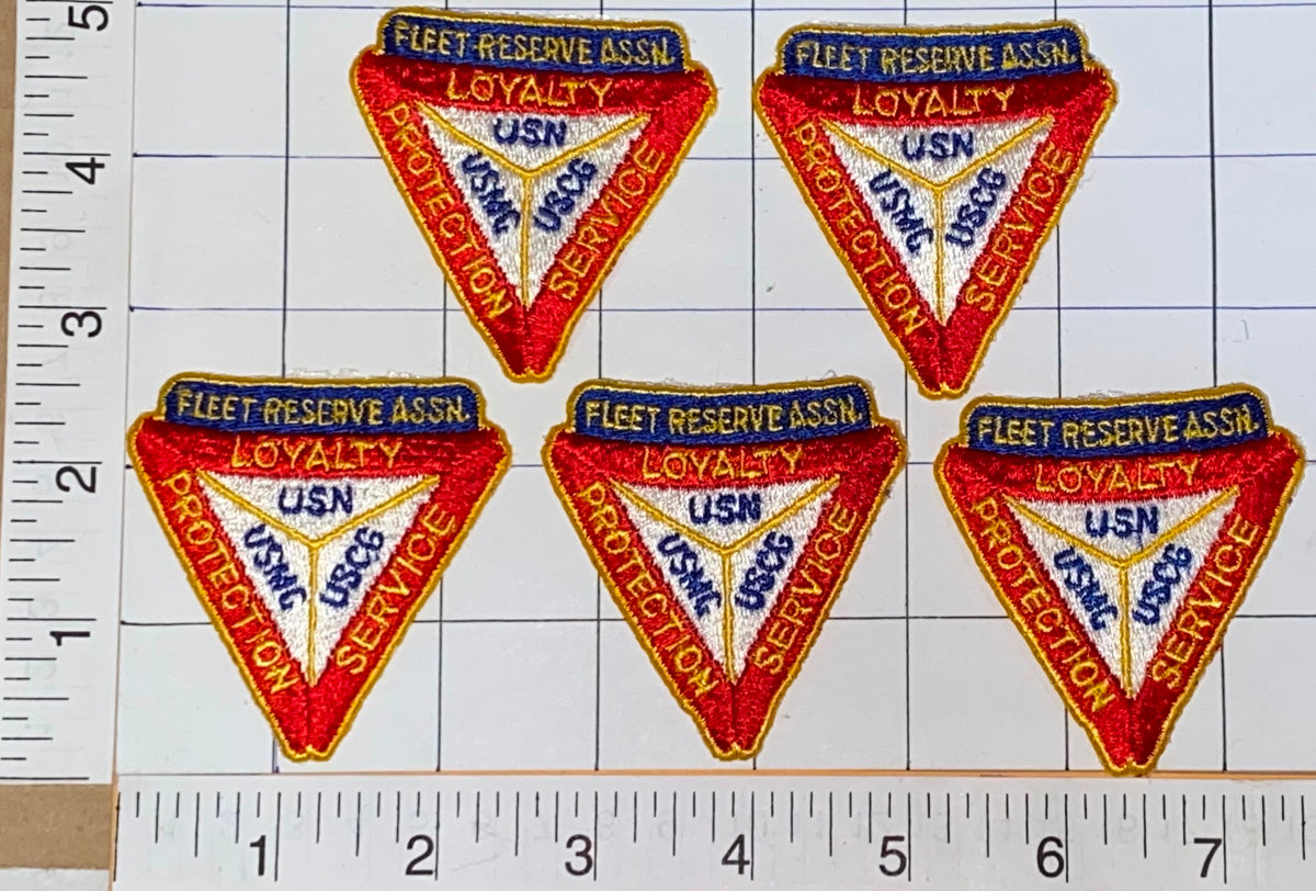 5 FLEET RESERVE ASSOCIATION US NAVY MARINE COAST GUARD CREST PATCH LOT ...