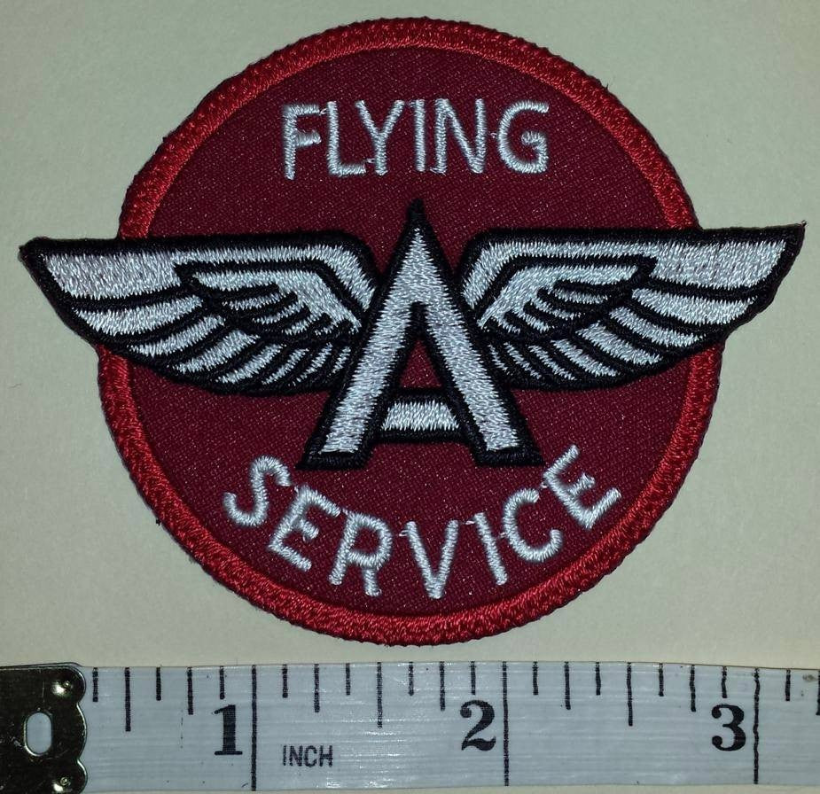 FLYING A SERVICE TIDEWATER PETROLEUM OIL GAS CREST EMBLEM PATCH ...