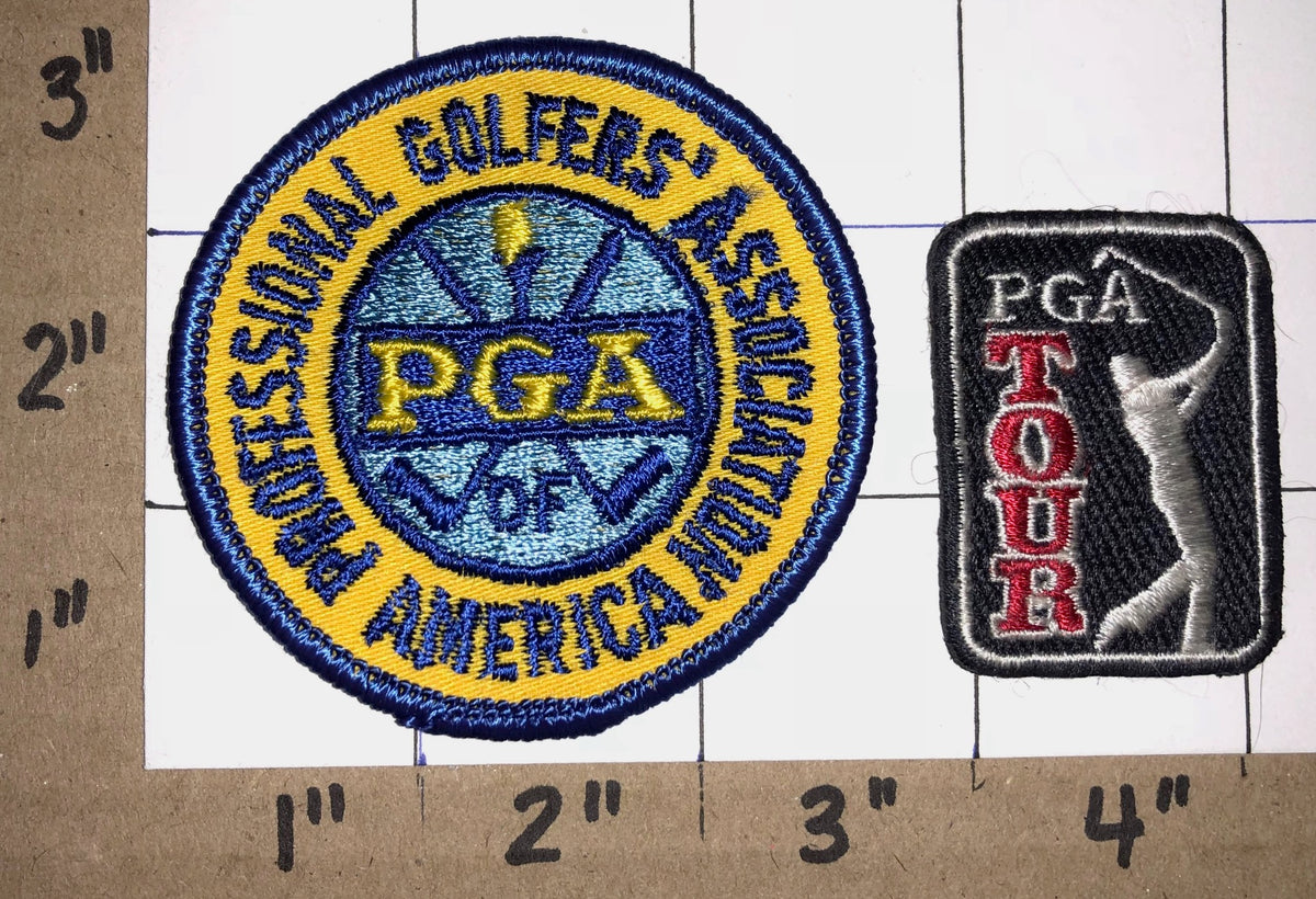 2 PGA PROFESSIONAL GOLFERS ASSOCIATION OF AMERICA PGA TOUR CREST PATCH ...