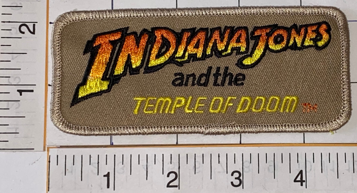 INDIANA JONES & THE TEMPLE OF DOOM ACTION ADVENTURE MOVIE EMBELM PATCH ...