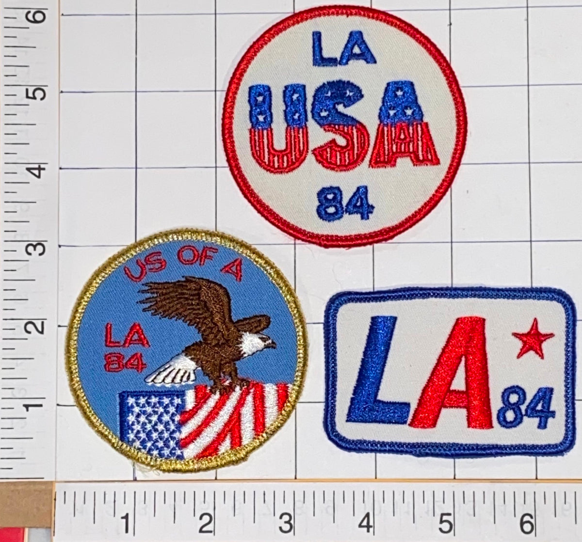 1984 SUMMER OLYMPICS LA TEAM USA LOS ANGELES XXIII OLYMPIAD USA CREST ...