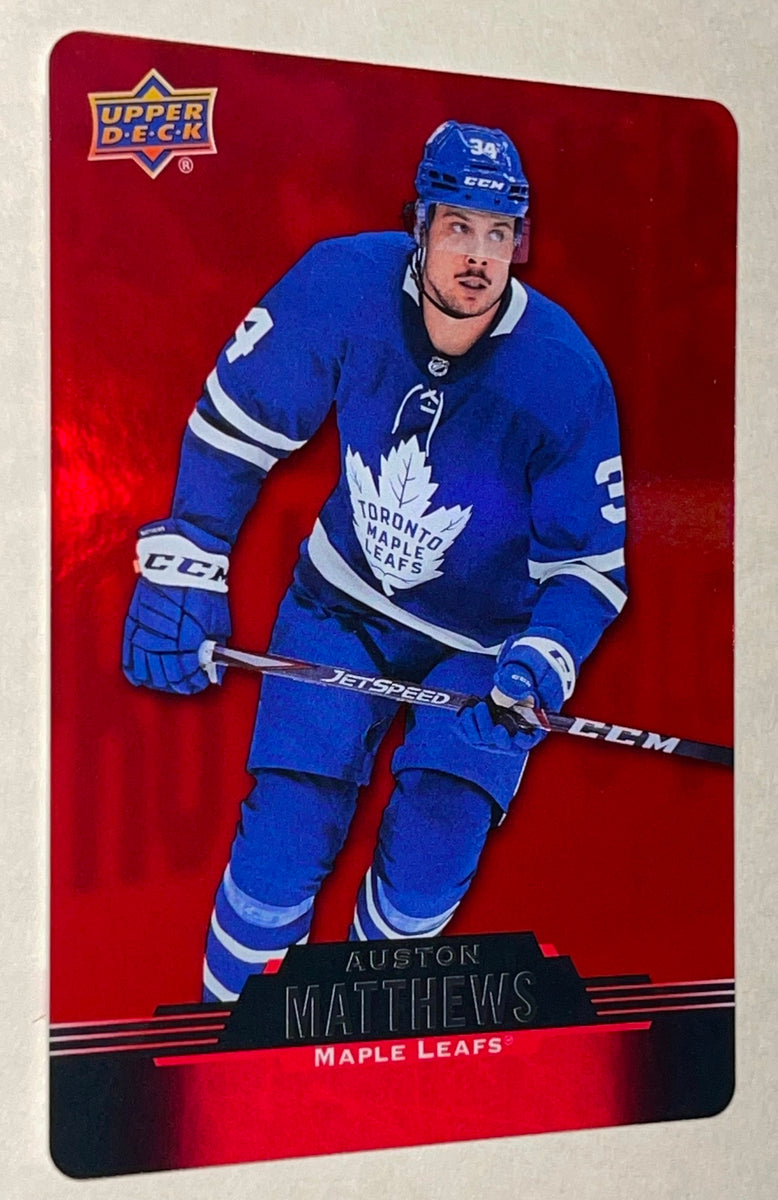 2020-21 Tim Hortons AUSTIN MATTHEWS Red Die Cut Dc-19 TORONTO MAPLE LE ...