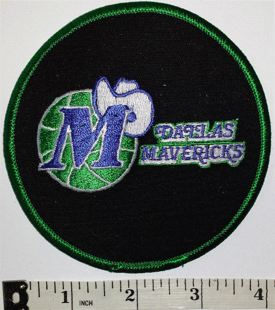 1 VINTAGE DALLAS MAVERICKS NBA BASKETBALL 4" CREST EMBLEM PATCH ...