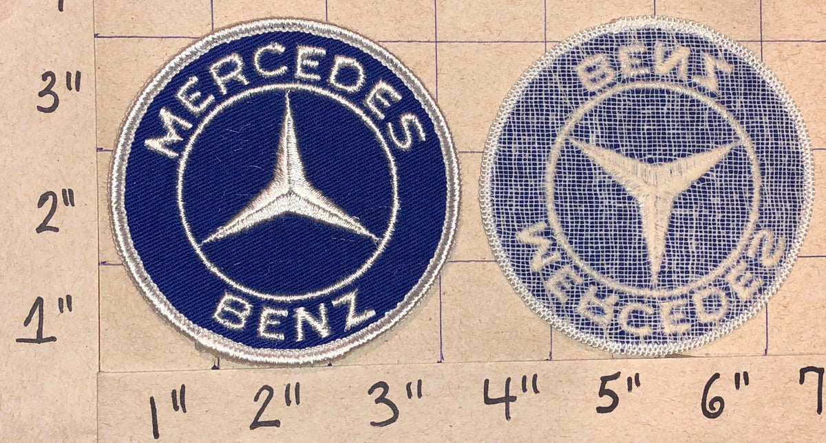 1 VINTAGE MERCEDES BENZ LUXURY CAR GERMAN AUTOMOBILE CREST EMBLEM PATC ...