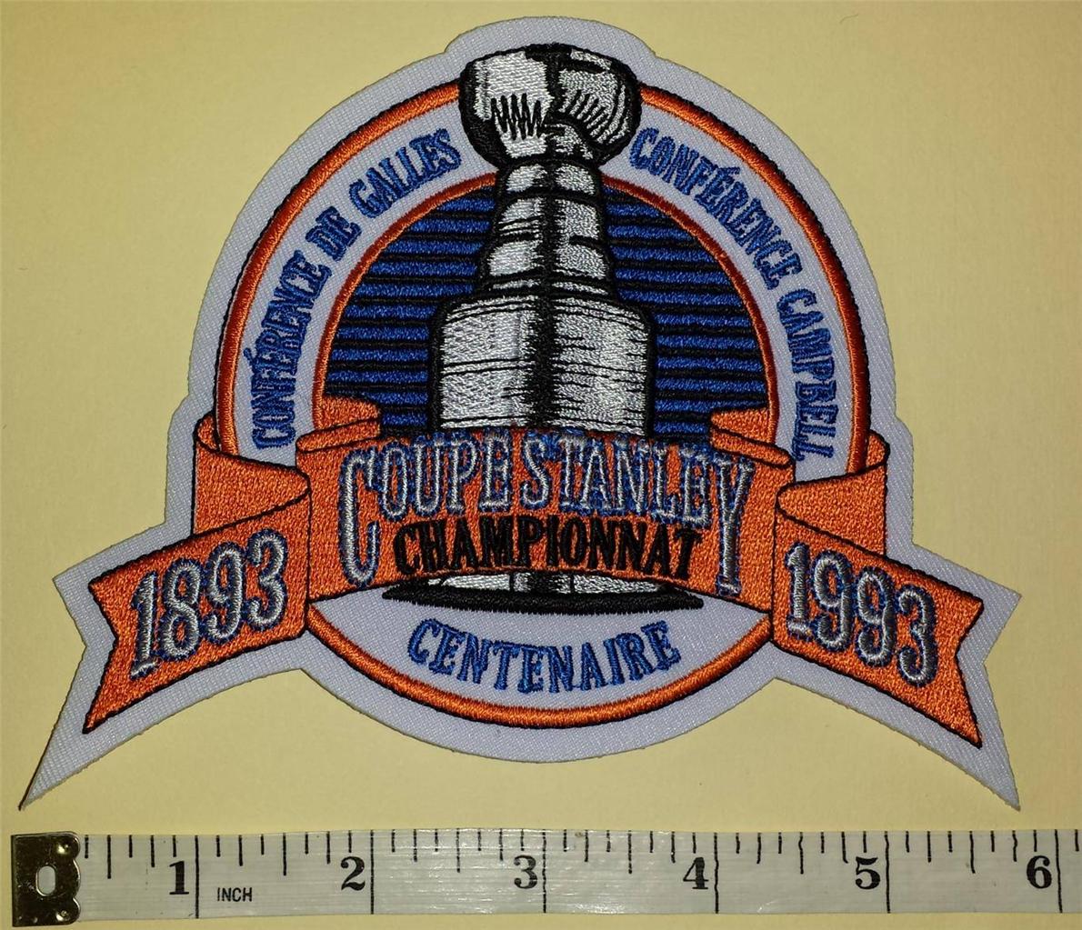 1993 MONTREAL CANADIENS STANLEY CUP CHAMPIONS FRENCH NHL HOCKEY CREST ...