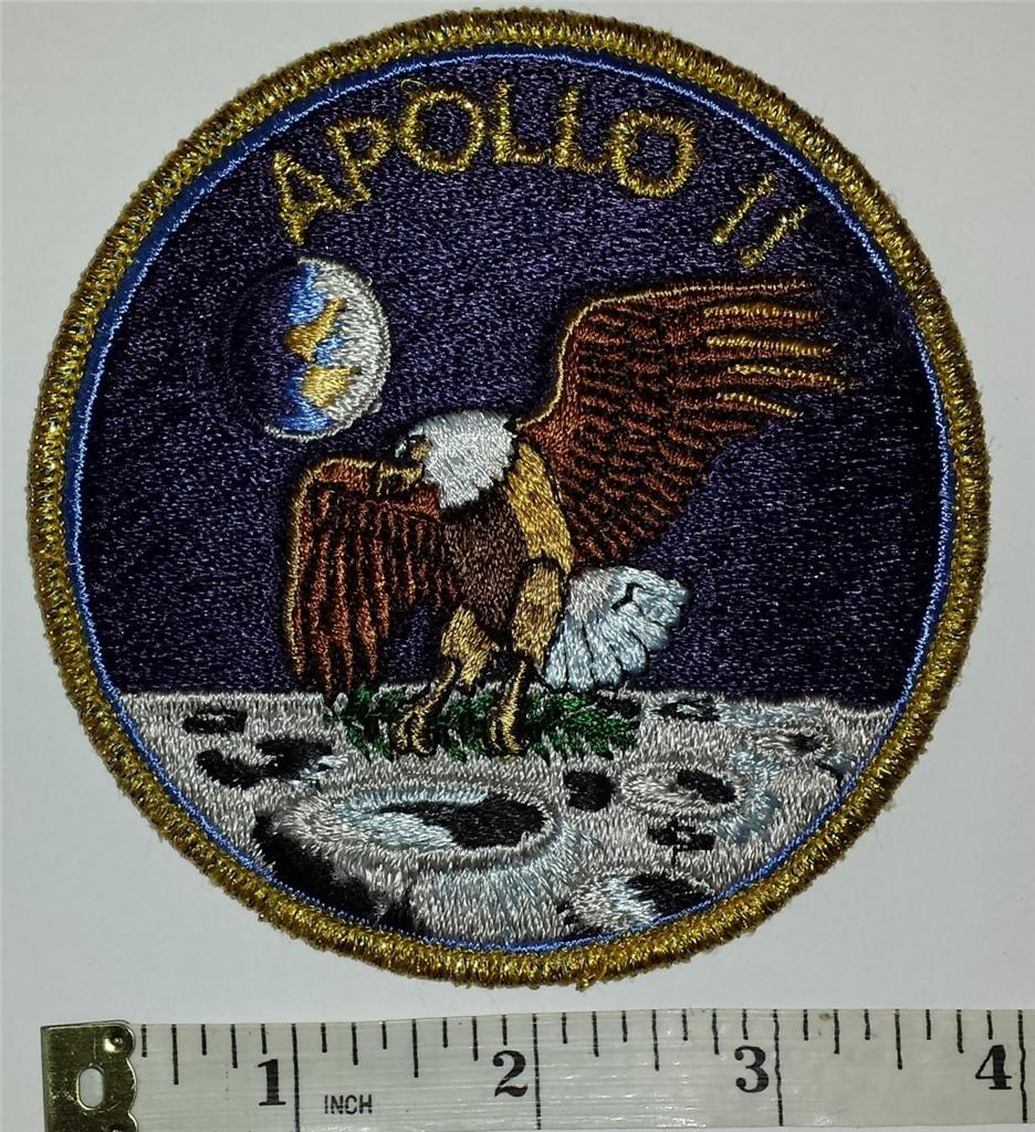 APOLLO 11 SPACE MISSION NASA NEIL ARMSTRONG ALDRIN COLLINS EMBLEM CRES ...