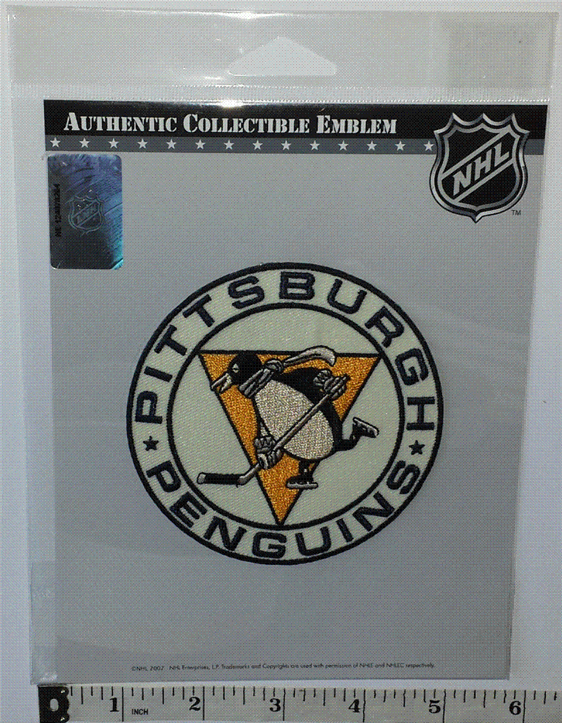 OFFICIAL PITTSBURGH PENGUINS NHL HOCKEY AUTHENTIC EMBLEM PATCH MIP ...