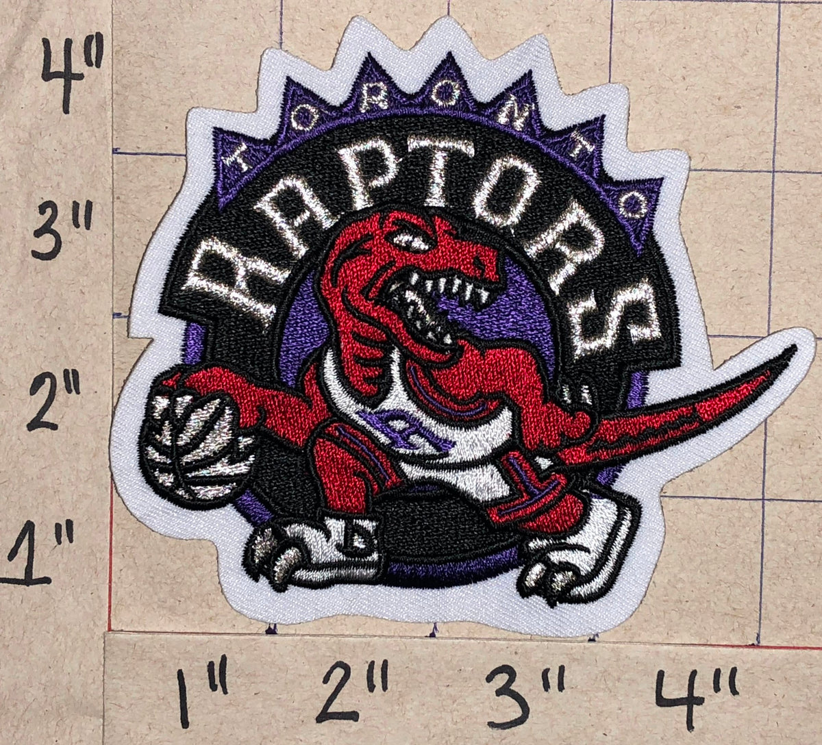 1 TORONTO RAPTORS NBA BASKETBALL WE THE NORTH RAPTOR 4" WHITE CREST EM ...