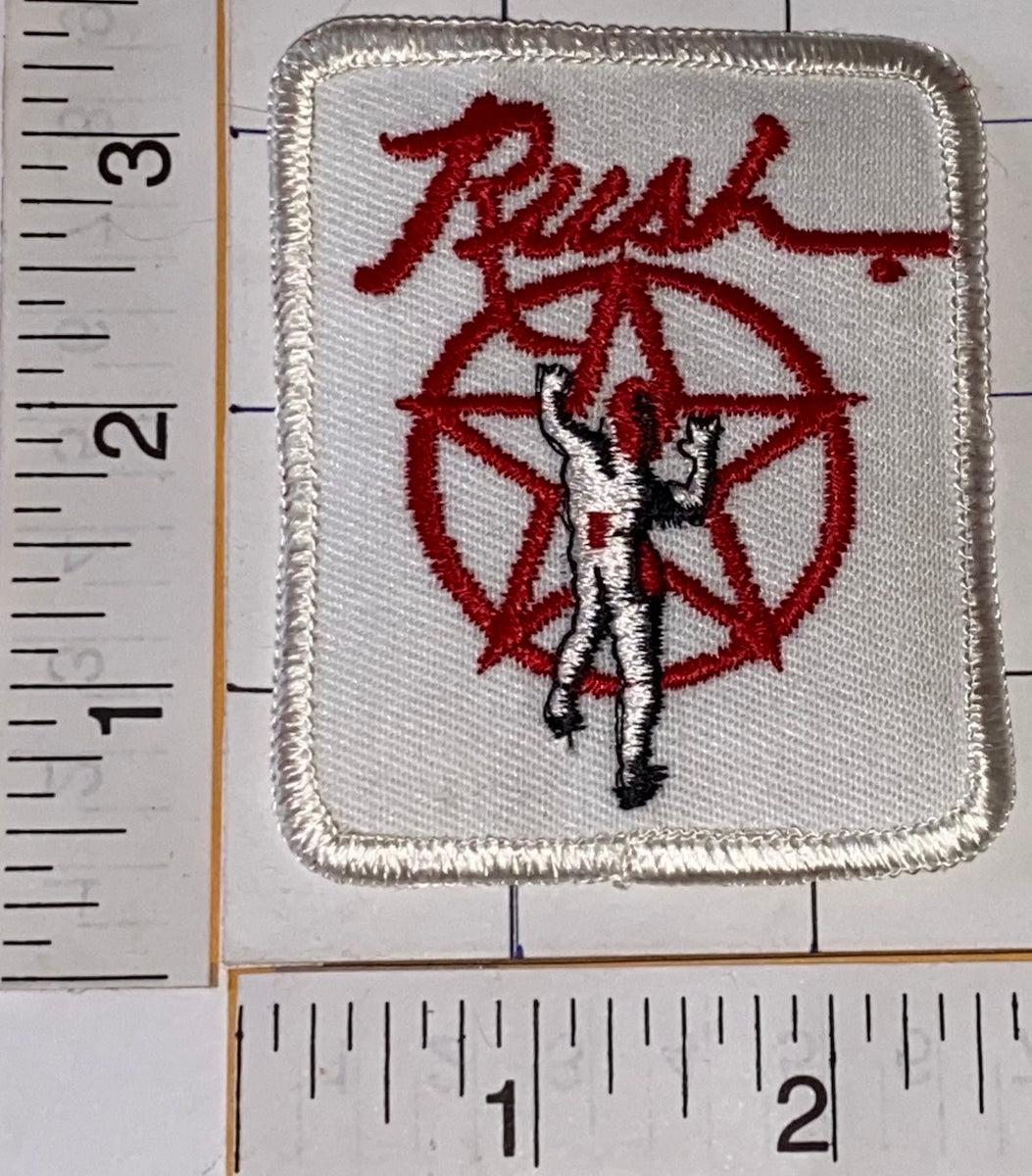 1 RARE VINTAGE RUSH MUSIC ALBUM BAND PATCH GEDDY LEE NEIL PEART LIFESO ...