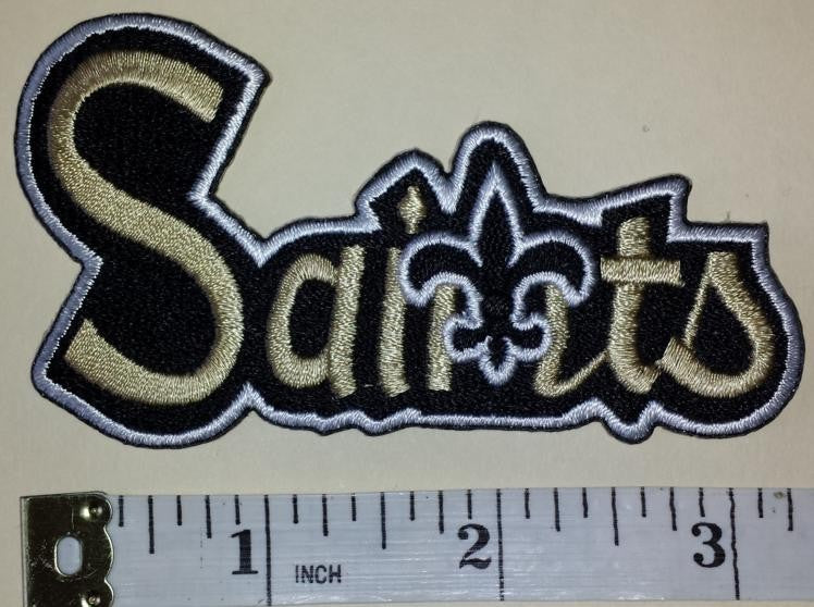 1 NEW ORLEANS SAINTS SCRIPT NFL FOOTBALL PATCH – UNITED PATCHES