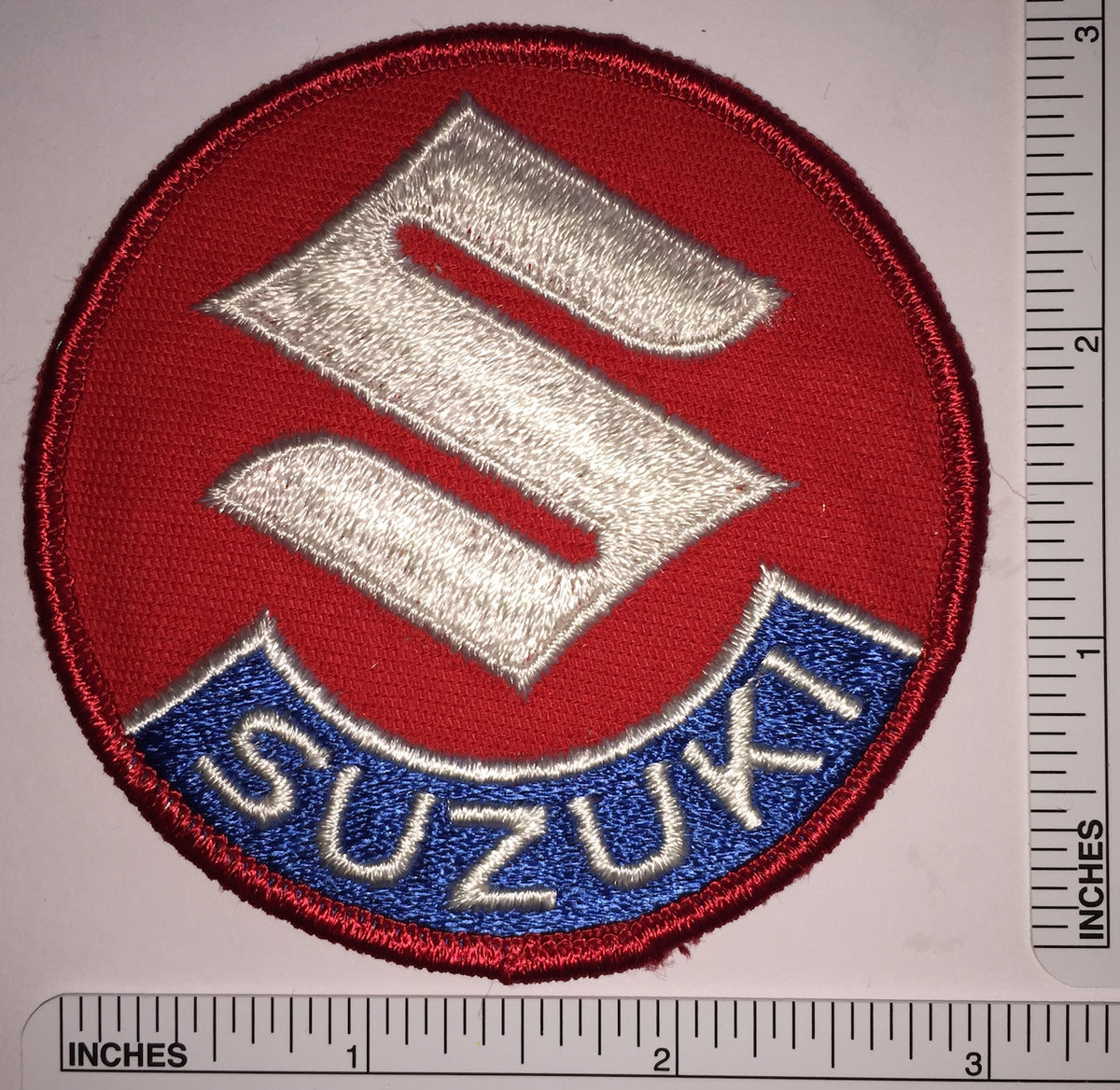 1 VINTAGE SUZUKI MOTORCROSS MOTORCYCLE OFF ROAD CREST EMBLEM PATCH ...