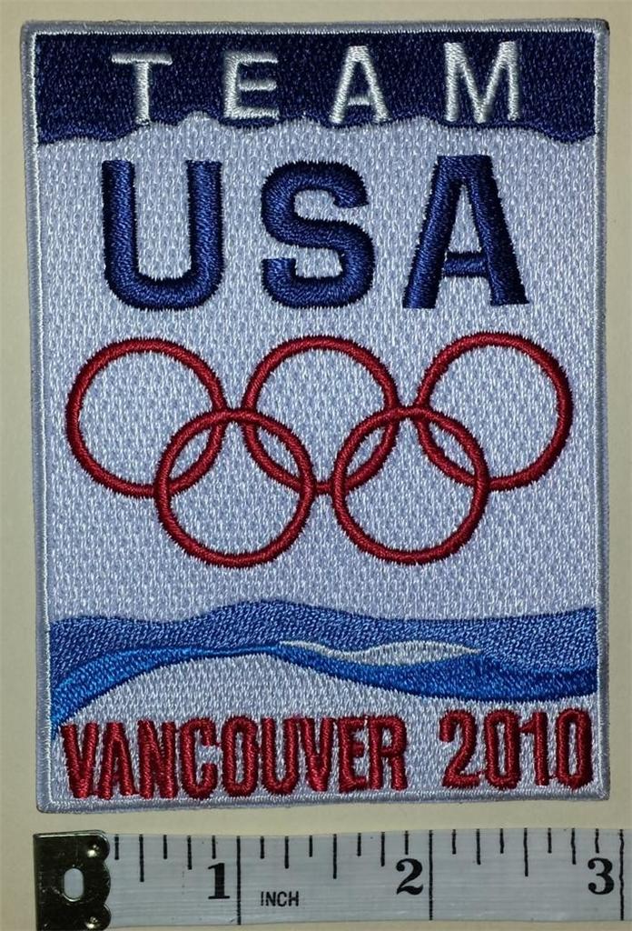 1 UNITED STATES OLYMPIC TEAM VANCOUVER 2010 OLYMPICS EMBLEM CREST PATC ...