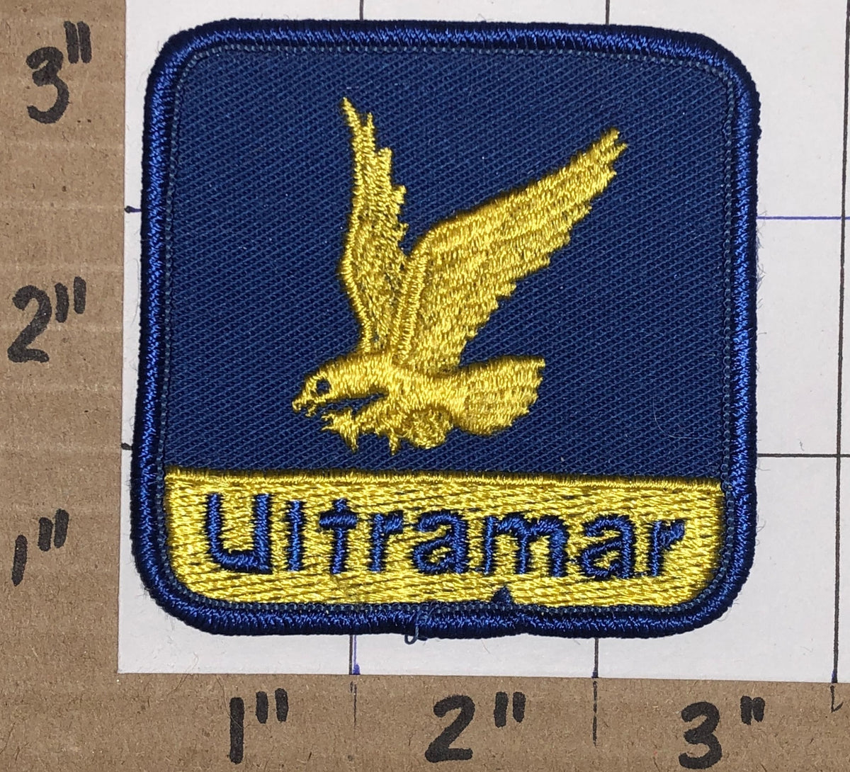 1 RARE ULTRAMAR OIL GAS FUEL REFINERY STATION CREST EMBLEM PATCH ...