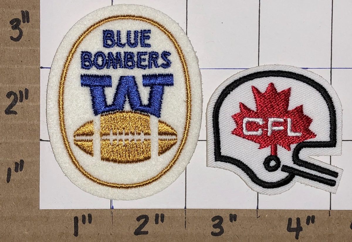 WINNIPEG BLUE BOMBERS CFL FOOTBALL CREST EMBLEM PATCH LOT – UNITED PATCHES